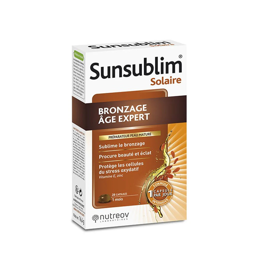 Nutreov Sunsublim Age Expert – 28 Capsules | Tan Enhancer & Sun Prep ...
