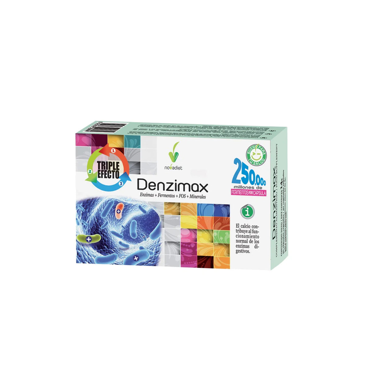 Novadiet Denzimax 30 Tablets – Digestive Enzymes, Probiotics & Gut ...