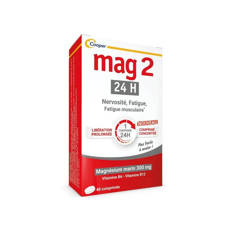 Mag 2 300mg 24H – 40 Tablets – Nicolas Care